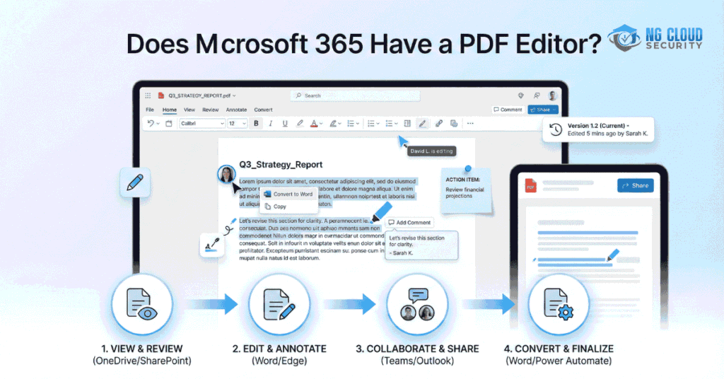 Does Microsoft 365 Have a PDF Editor?